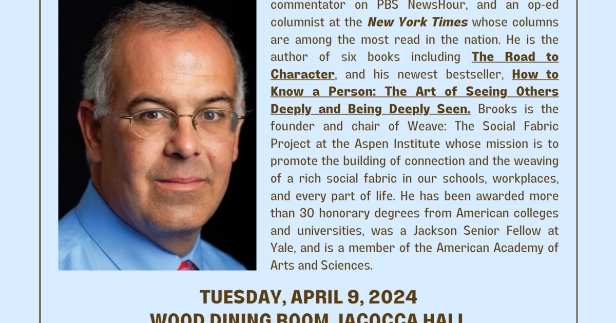 2024 Hagerman Lecture - Character, Ethics, & Contemporary Politics in ...